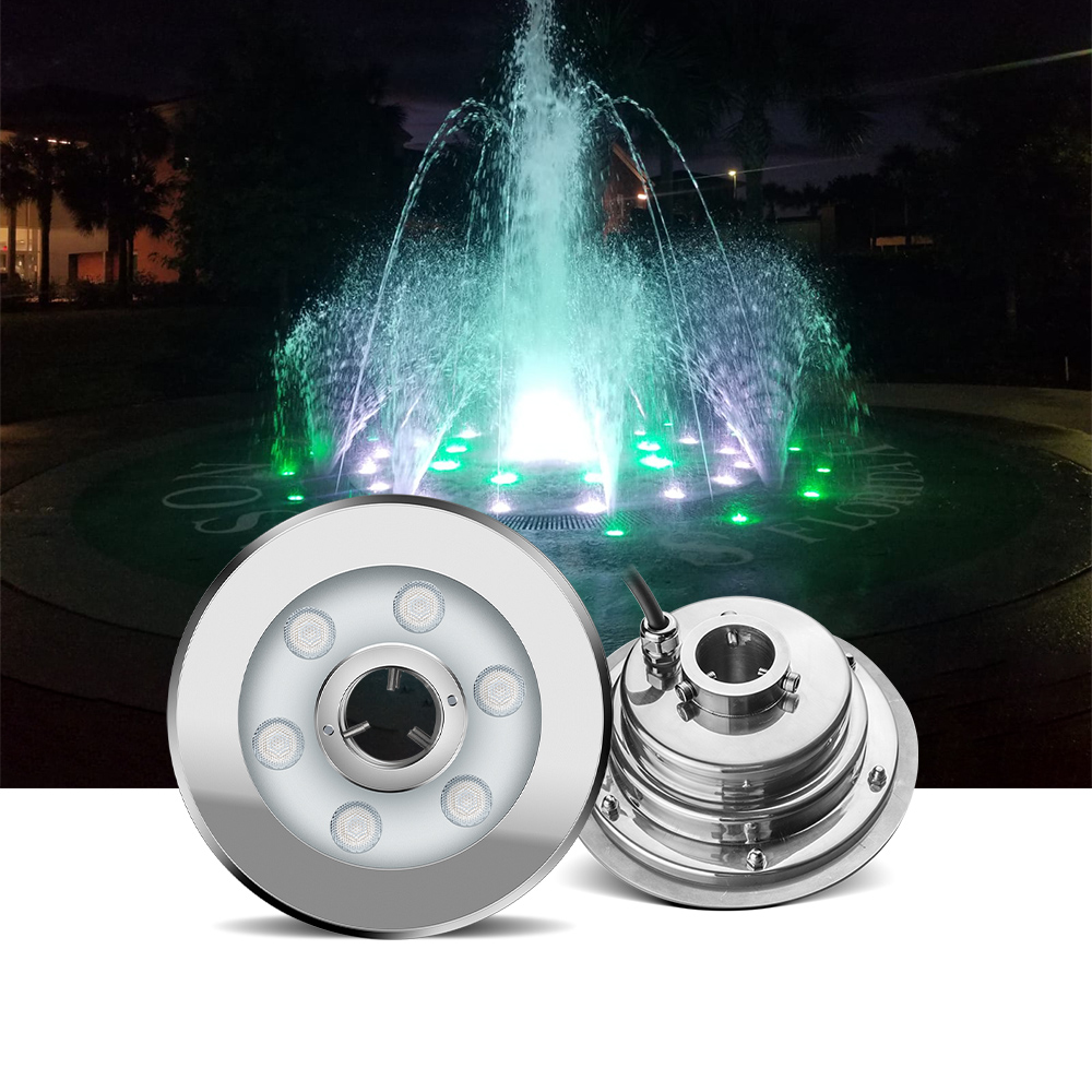 China 6W RGB 316L IP68 colored pool fountain Manufacturer and Supplier ...